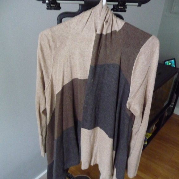 Sisters | Sweaters | Jj Sisters Open Front Angora Blend Earthy Tones ...